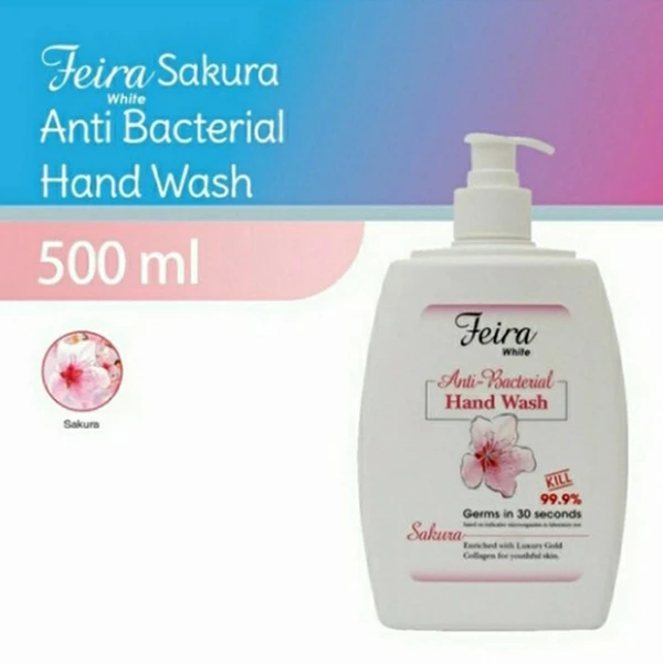 Jual FEIRA WHITE SAKURA ANTIBACTERIAL HANDWASH 500ml per dus isi 24 pcs Jakarta | Jaya Utama ...