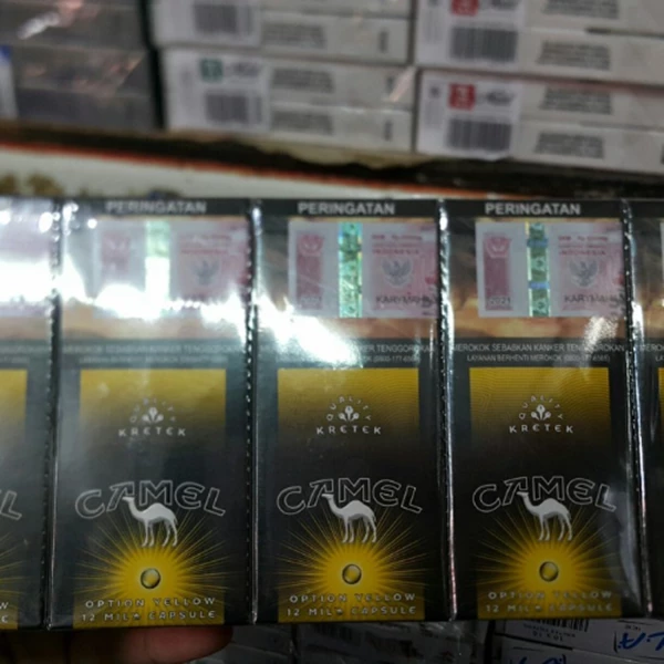 Jual Rokok camel filter option yellow isi 12 batang per slop isi 10 per ...